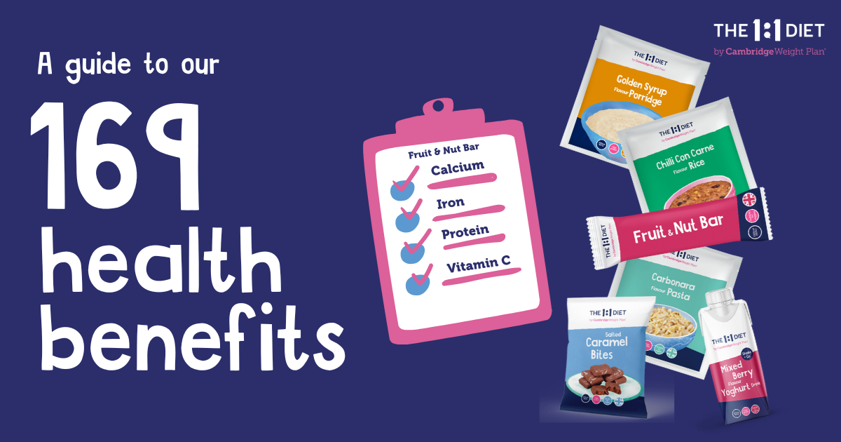 169 Health Benefits | The 1:1 Diet by the Cambridge Weight Plan